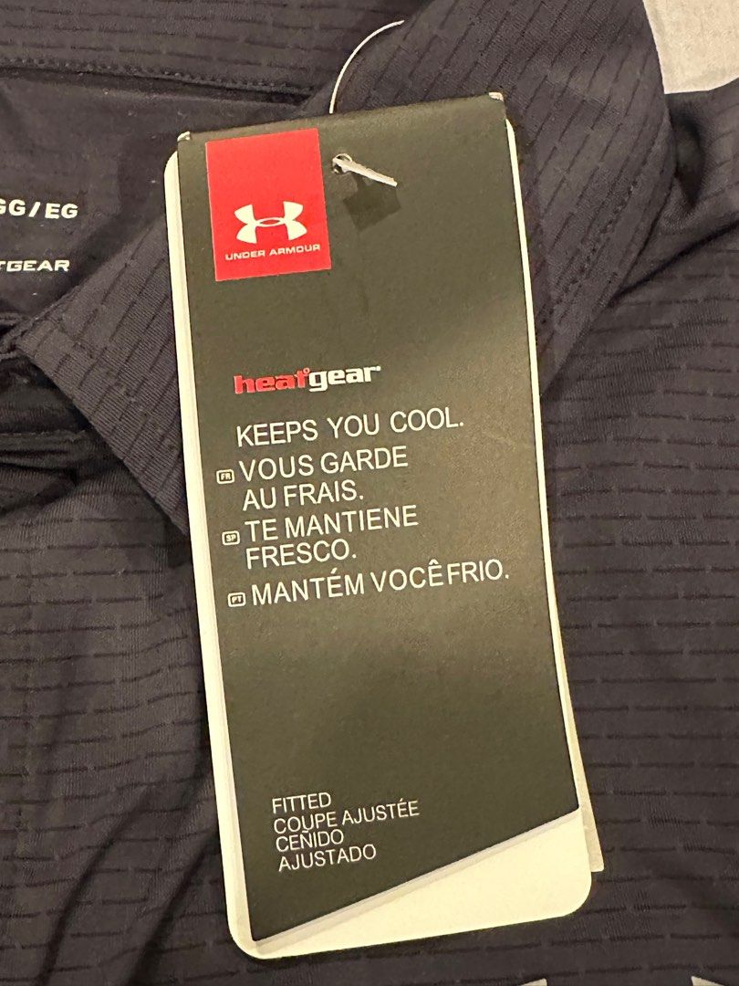 Under Armour 100% Polyester Soft Material Polo T, Men's Fashion, Tops ...
