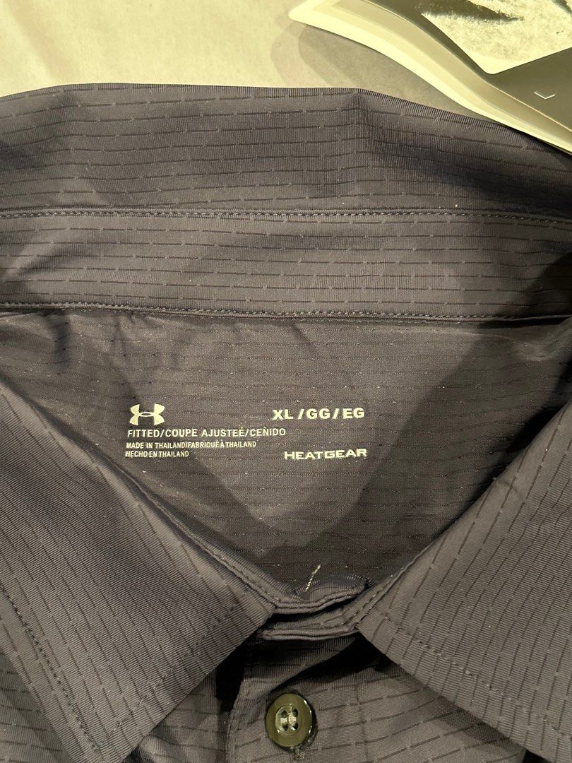 Under Armour 100% Polyester Soft Material Polo T, Men's Fashion, Tops ...