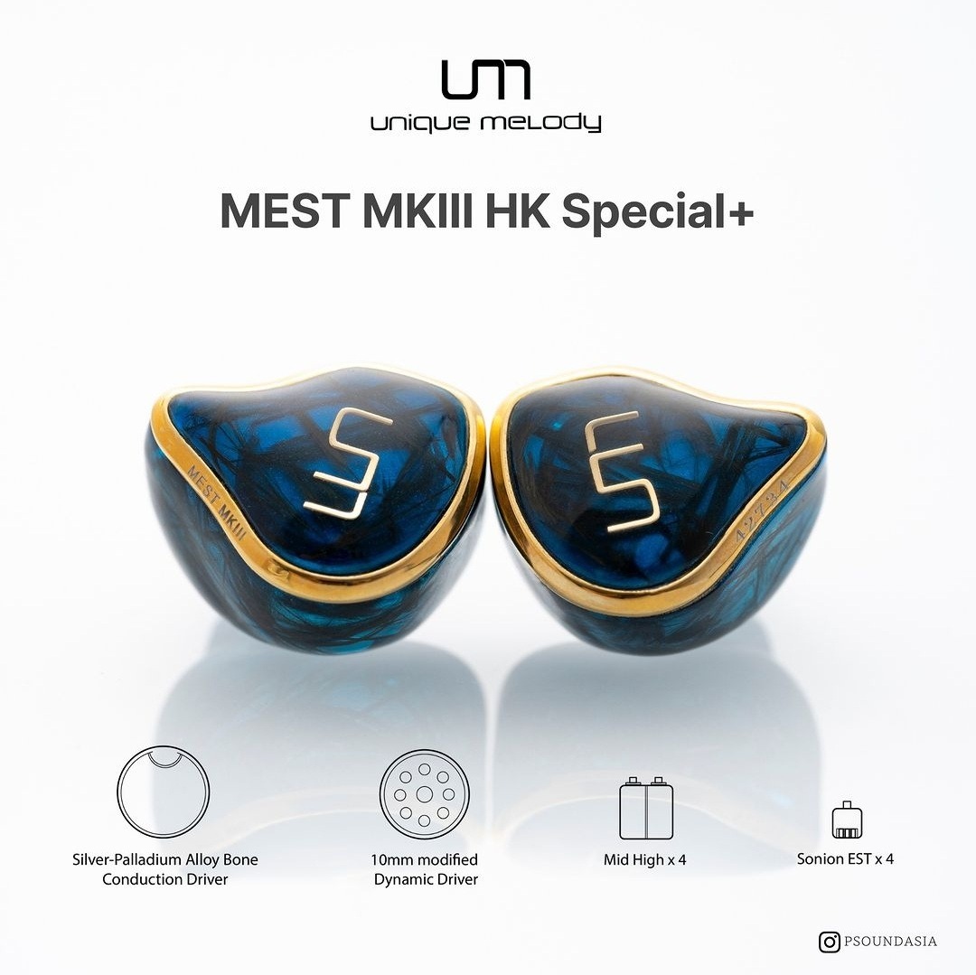 Unique Melody MEST MKIII HK Special + 入耳式耳機, 音響器材, 耳機 - Carousell