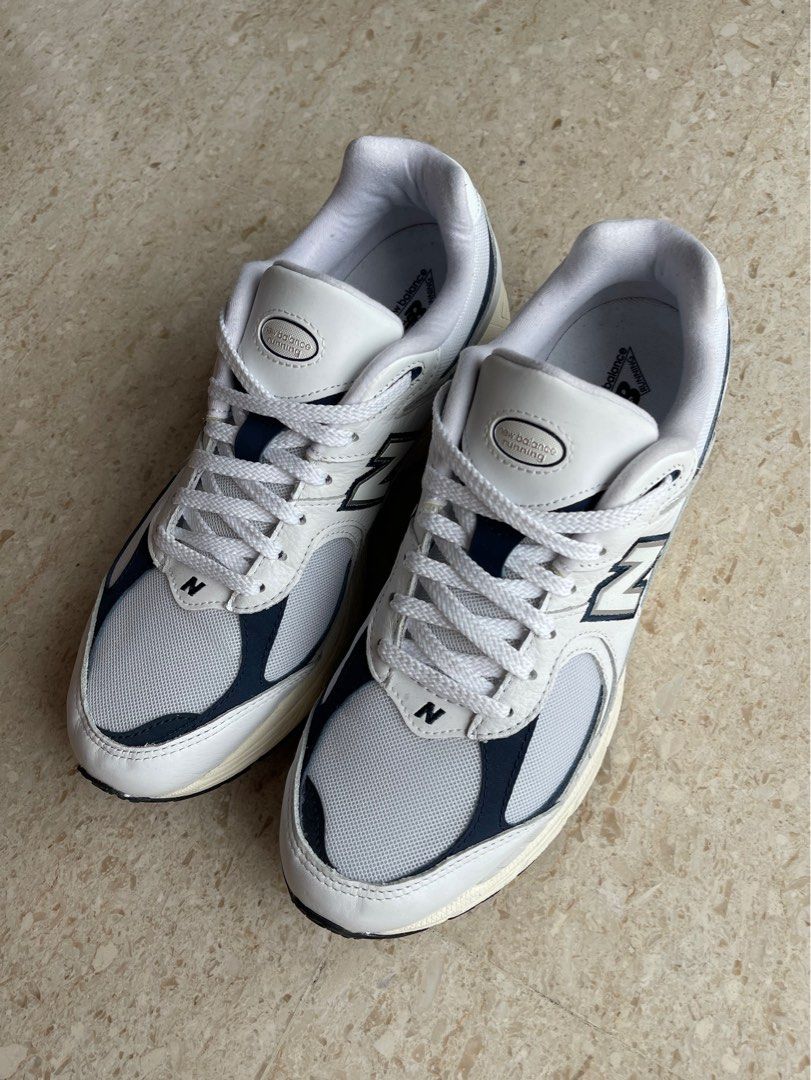 New Balance 2002R White/Indigo [US 10.5] , Men's Fashion, Footwear ...
