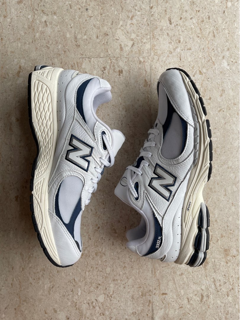 New Balance 2002R White/Indigo [US 10.5] , Men's Fashion, Footwear ...