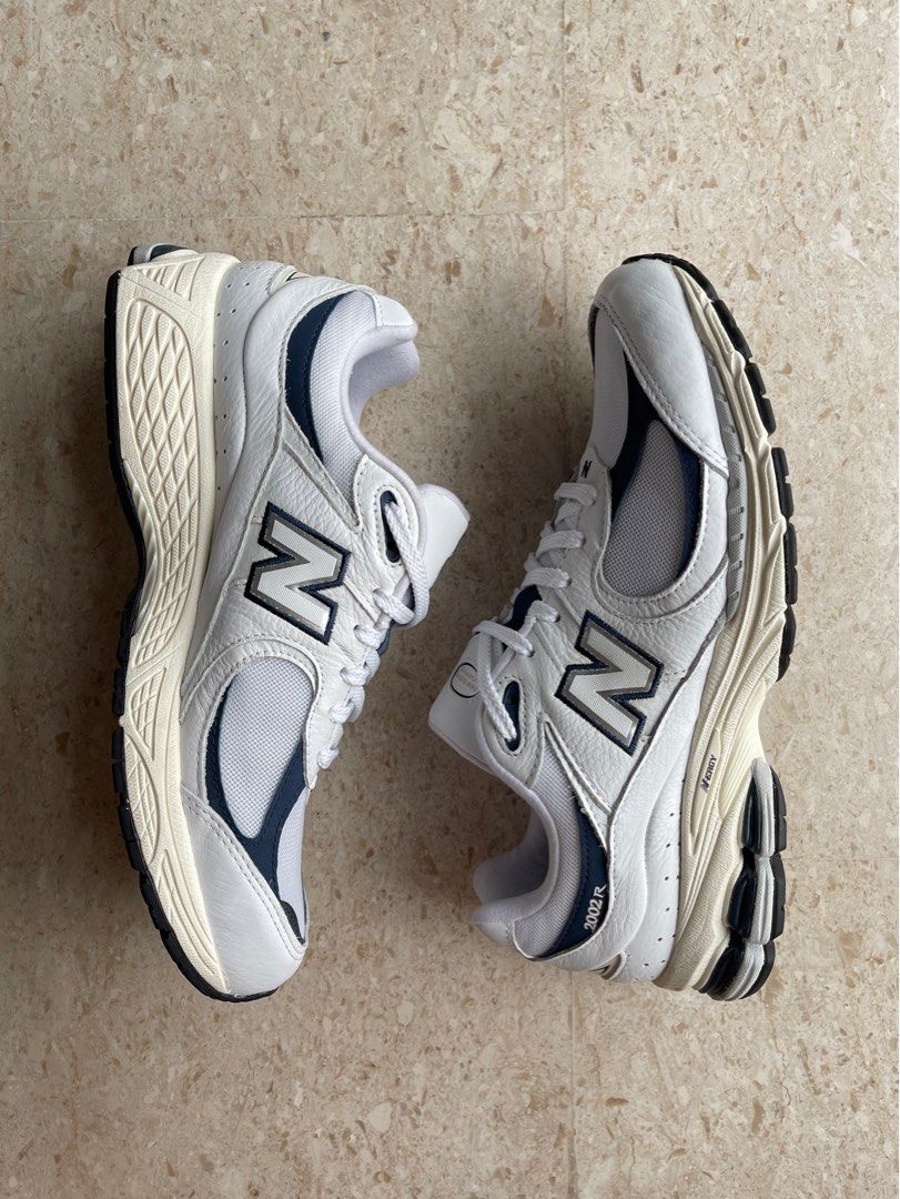 New Balance 2002R White/Indigo [US 10.5] , Men's Fashion, Footwear ...