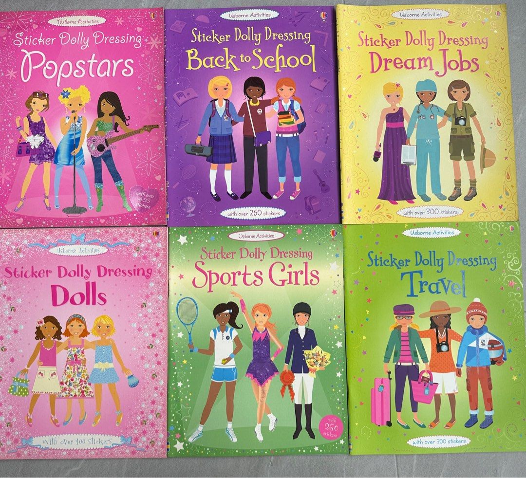 Usborne Sticker Dolly Dressing books, Hobbies & Toys, Books & Magazines ...