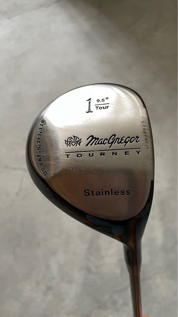 Vintage MacGregor Tourney Driver 9.5* Stiff, Sports Equipment, Sports ...