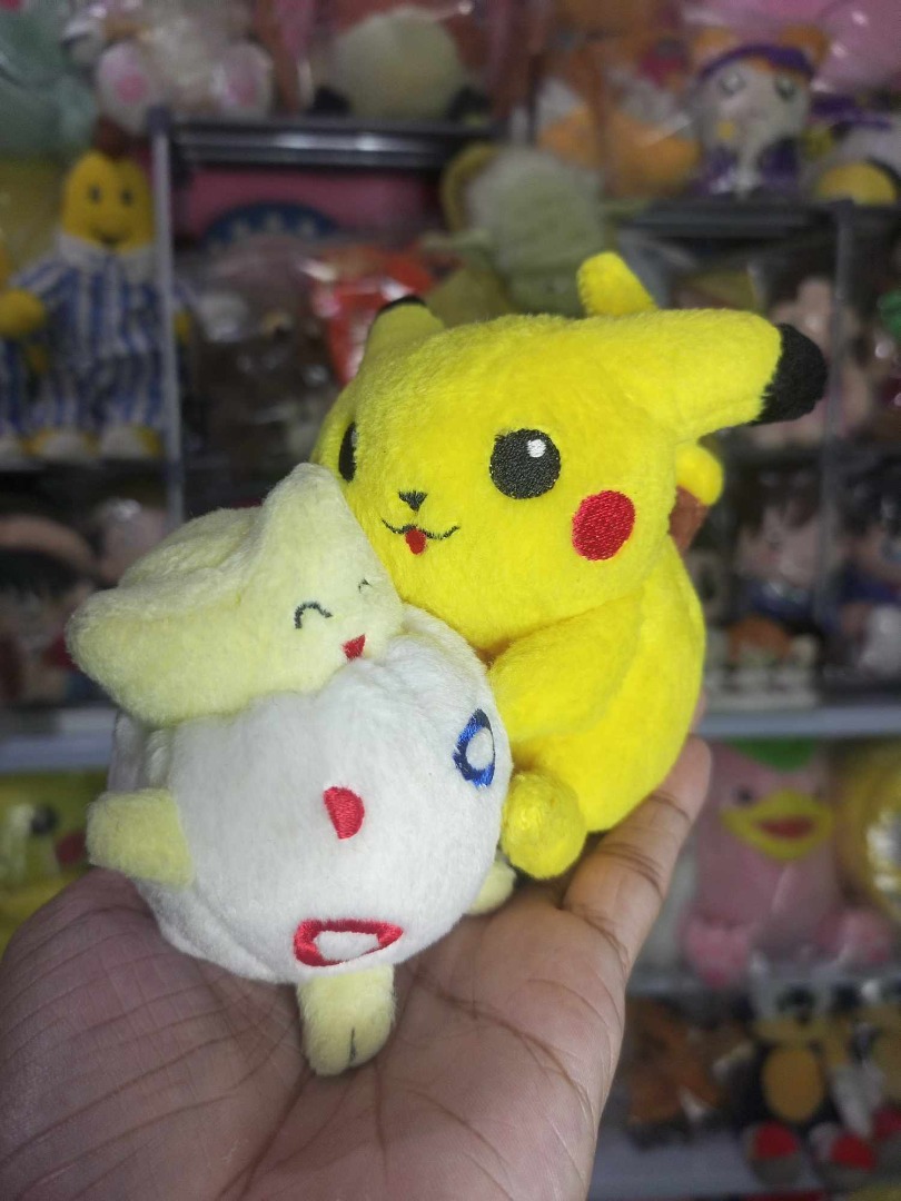 Vintage Pikachu Hugging Togepi Pokemon Plush Toy (Tomy), Hobbies & Toys ...