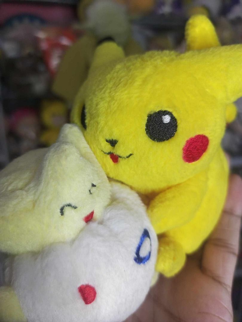 Vintage Pikachu Hugging Togepi Pokemon Plush Toy (Tomy), Hobbies & Toys ...