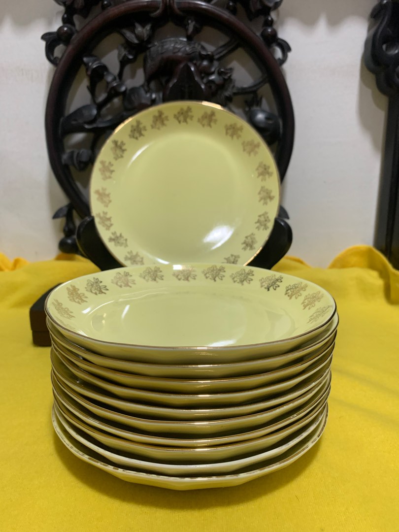 Vintage Yellow Plate, Hobbies & Toys, Collectibles & Memorabilia ...