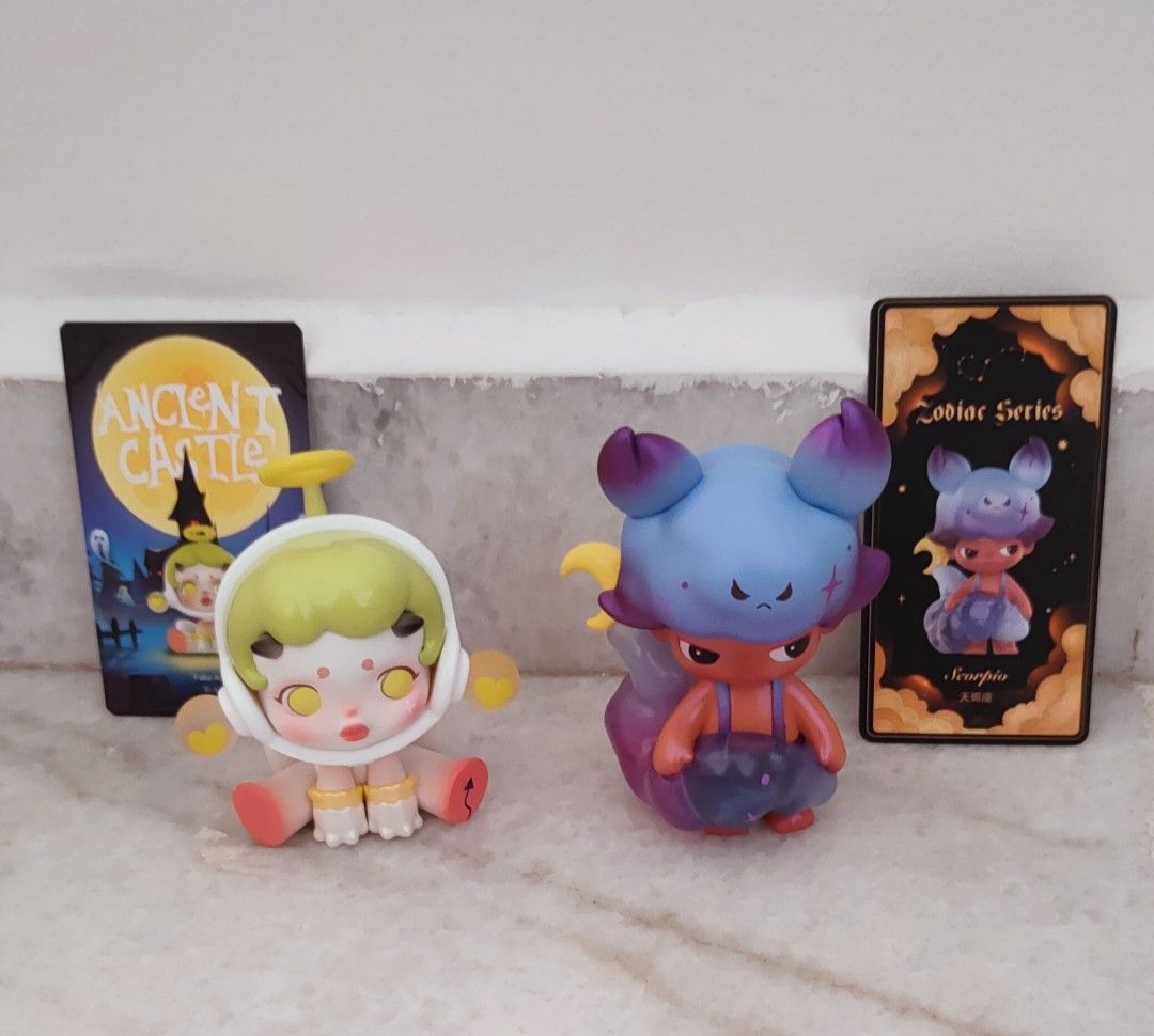 WTS popmart skullpanda fake angel and dimoo scorpio, Hobbies & Toys ...