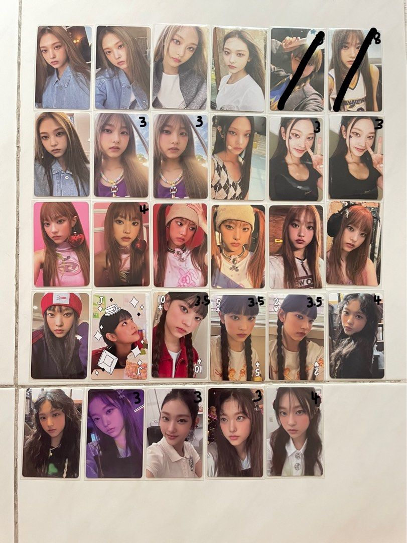 [WTS/WTT] newjeans pc pob clearance haerin minji danielle hyein hanni bucket hat bluebook ...