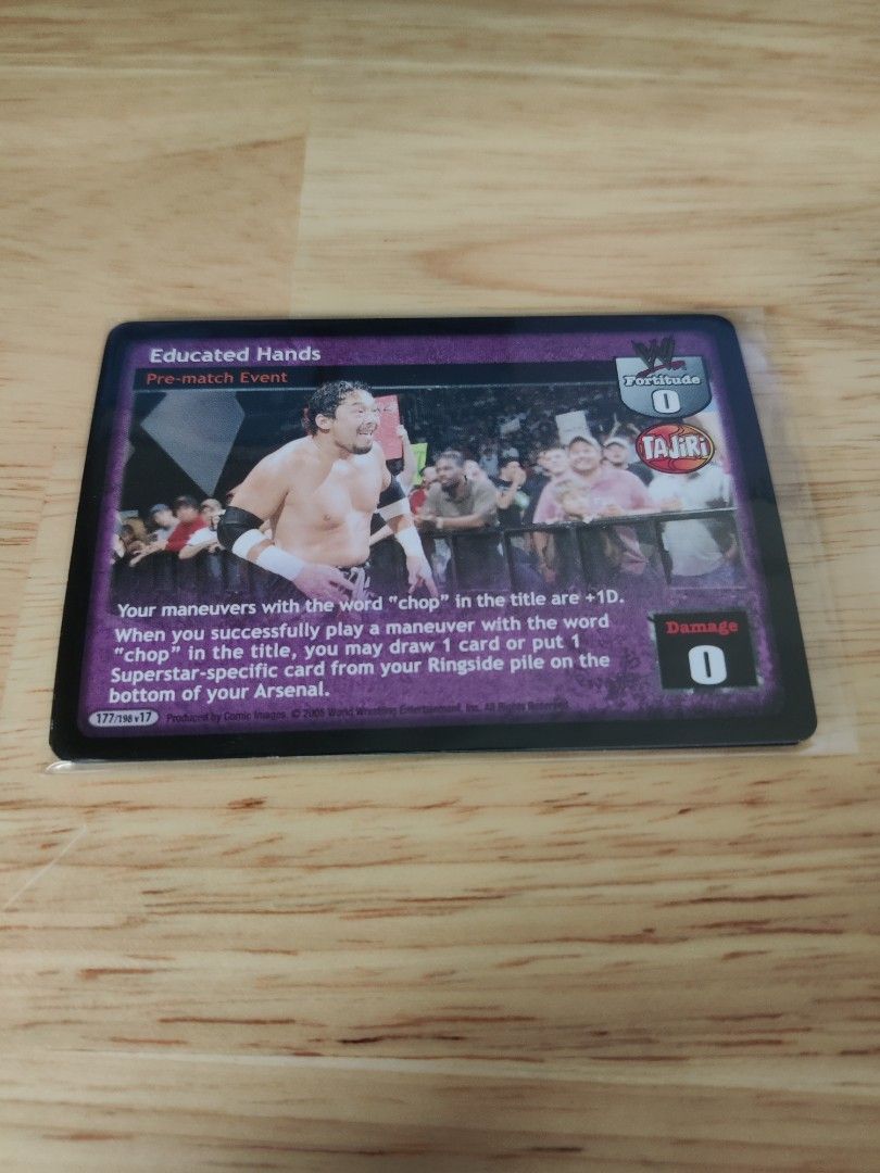 WWE WWF Raw Deal Cards Educated Hands, Hobbies & Toys, Toys & Games on ...