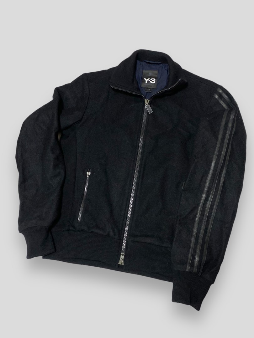 Yohji yamamoto adidas y3 wool Varsity jacket, Men's Fashion, Coats ...