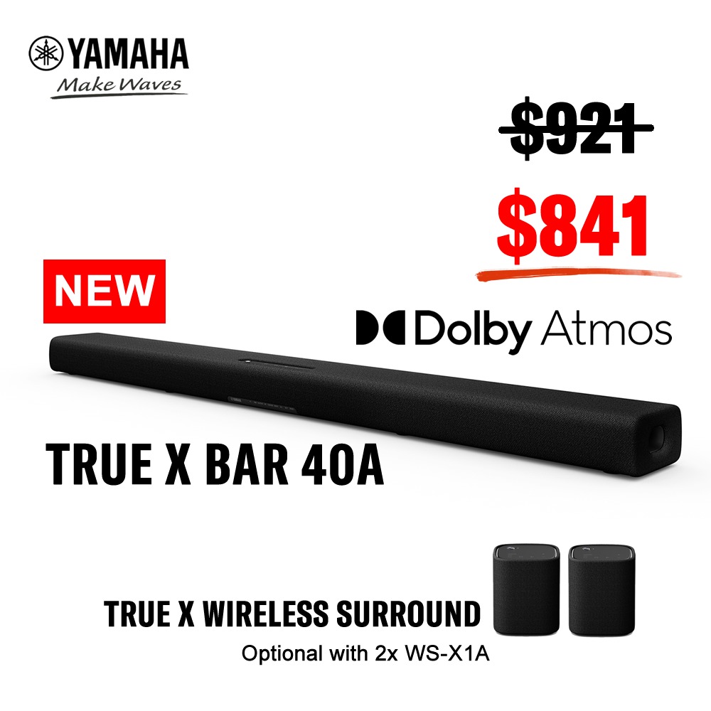 Yamaha SR-X40A TRUE X Atmos Soundbar *NEW*, Audio, Soundbars, Speakers ...
