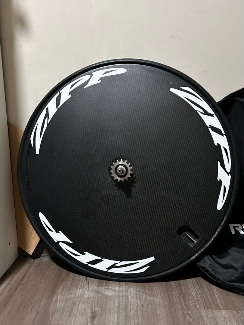 Zero Track Disc Rear wheel with zipp decal, Sports Equipment, Bicycles ...