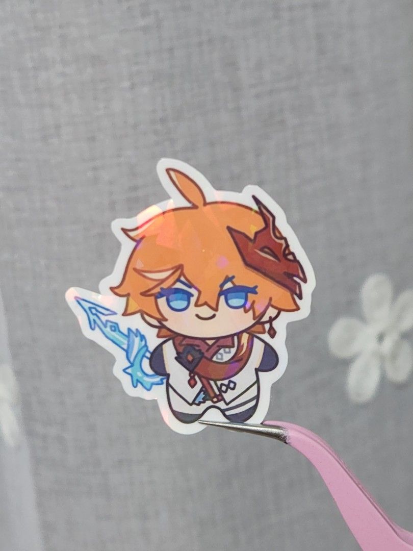 Zhongli & Childe Genshin impact nui stickers, Hobbies & Toys ...
