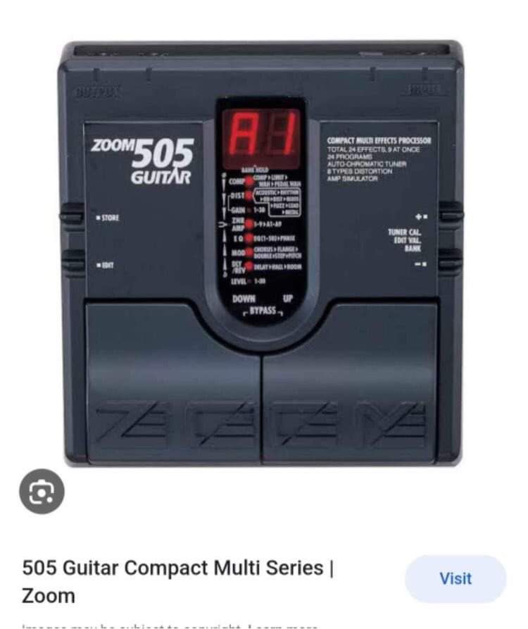 Zoom 505 guitar multieffects, Audio, Soundbars, Speakers & Amplifiers ...