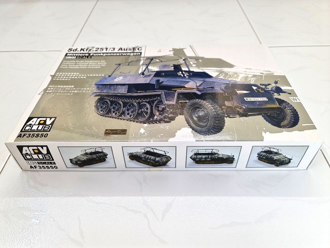 1/35 #AF35S50 AFV German Halftrack Sd Kfz 251/3 Ausf C "Mittlere Funkpanzerwagen" Armored Long ...