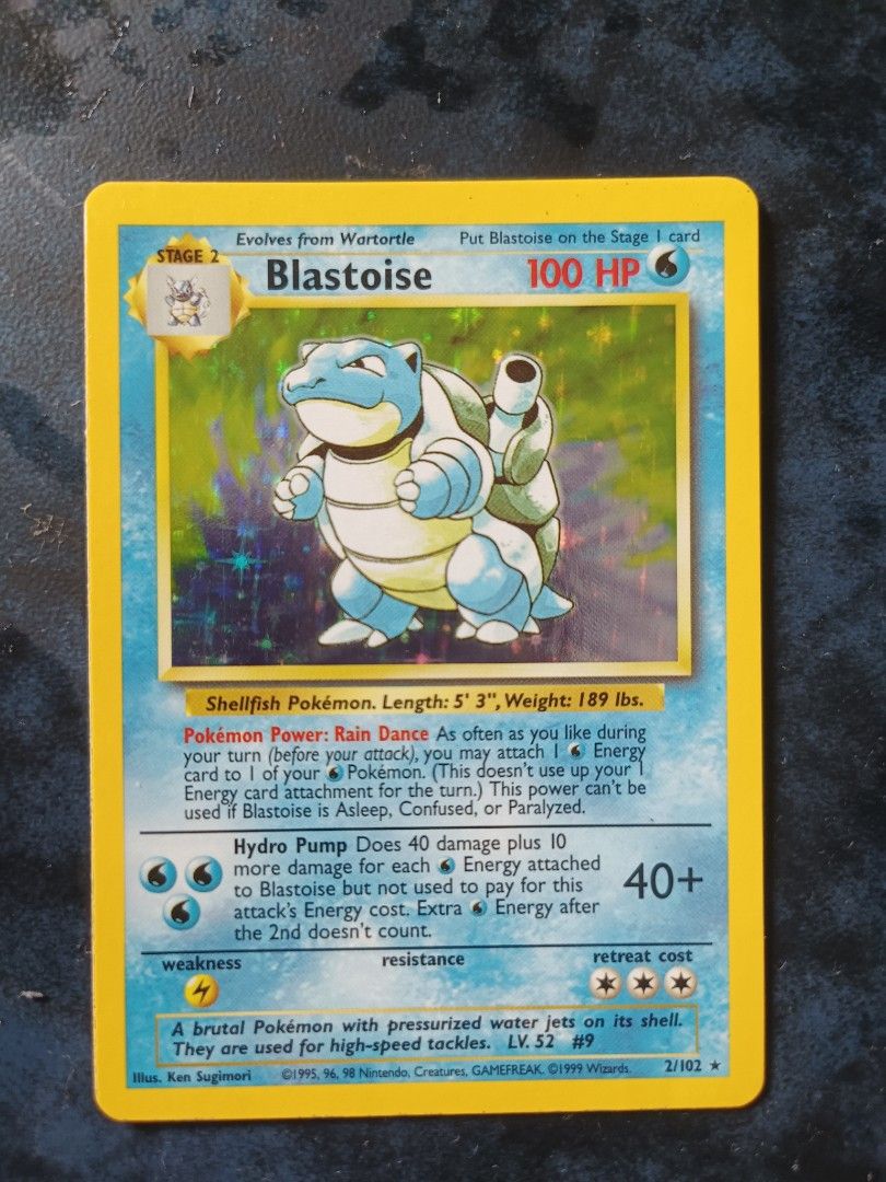 1990s Blastoise Basic Edition - Pokemon TCG, Hobbies & Toys ...