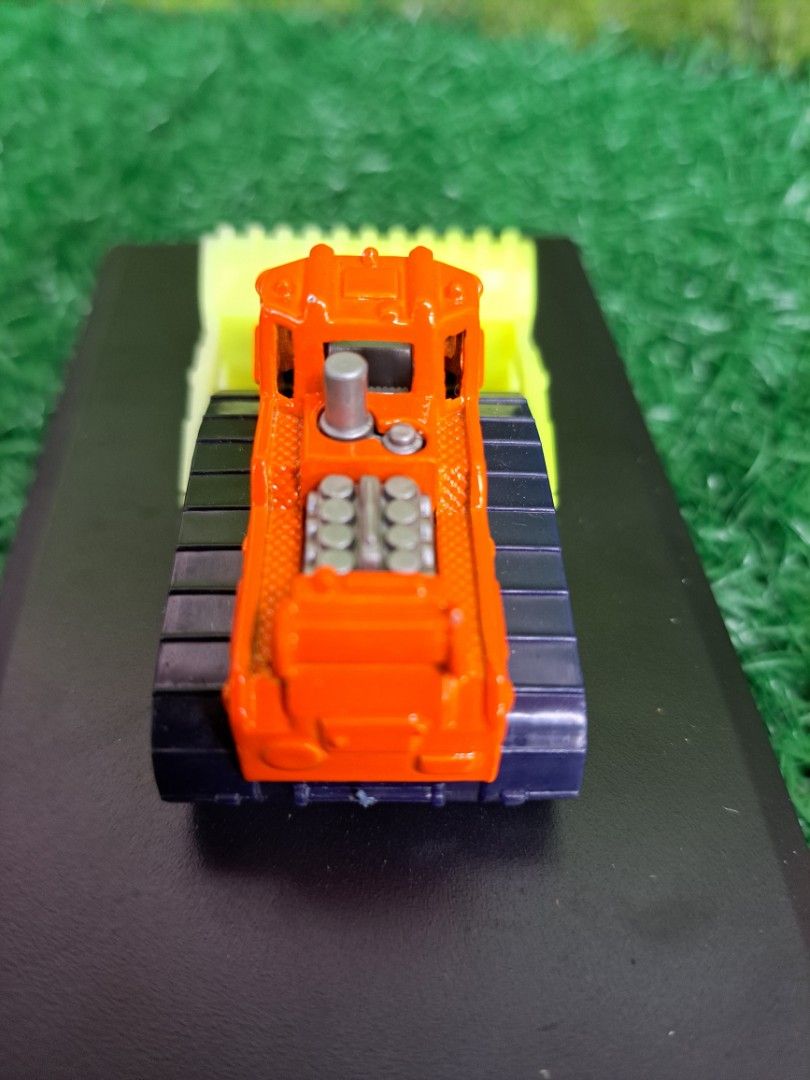 2000 Mattel Matchbox MB601 Bulldozer Orange Black Plastic 1:64 Scale ...