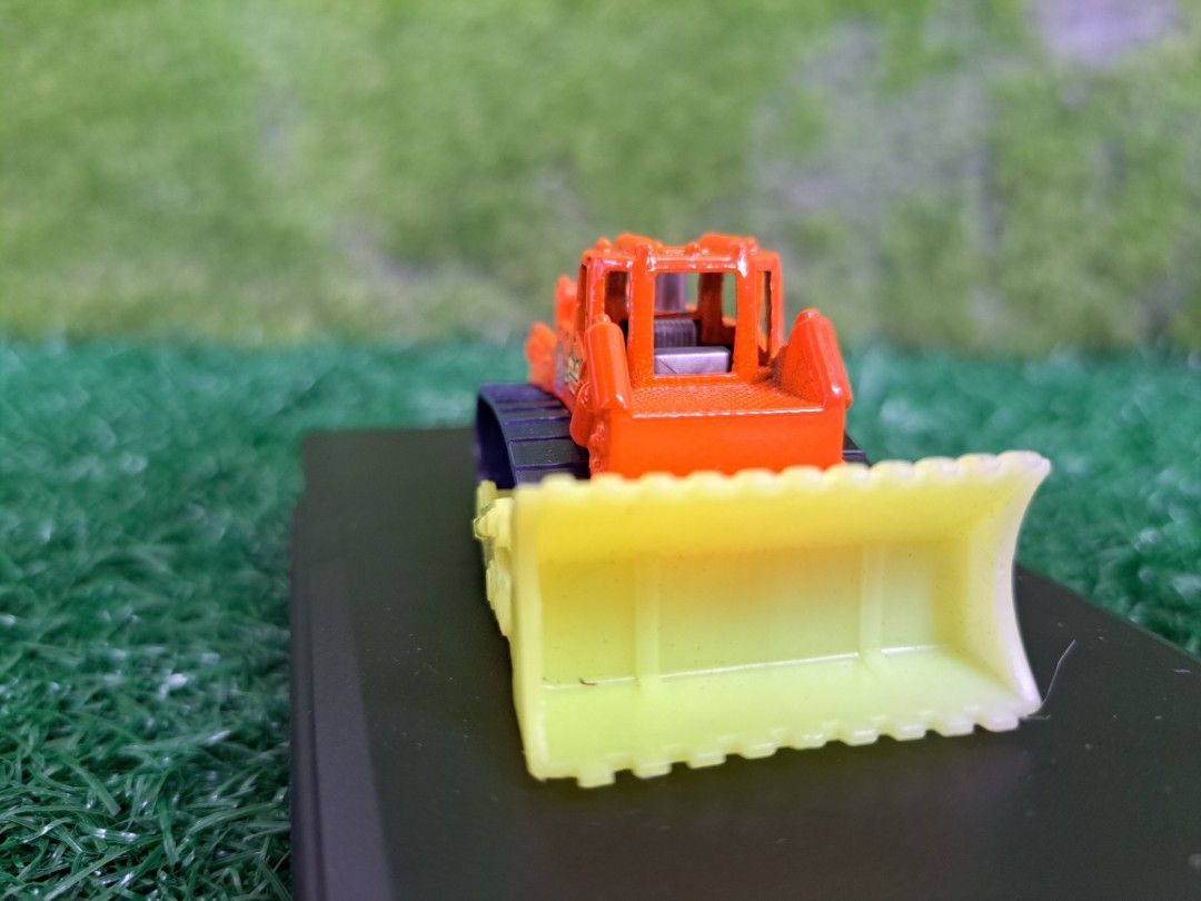 2000 Mattel Matchbox MB601 Bulldozer Orange Black Plastic 1:64 Scale ...