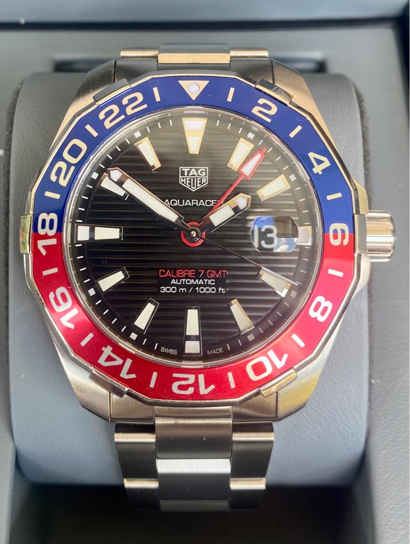 2018 Tag Heuer Aquaracer PEPSI GMT Ref. WAY201F.BA0927, Luxury, Watches ...