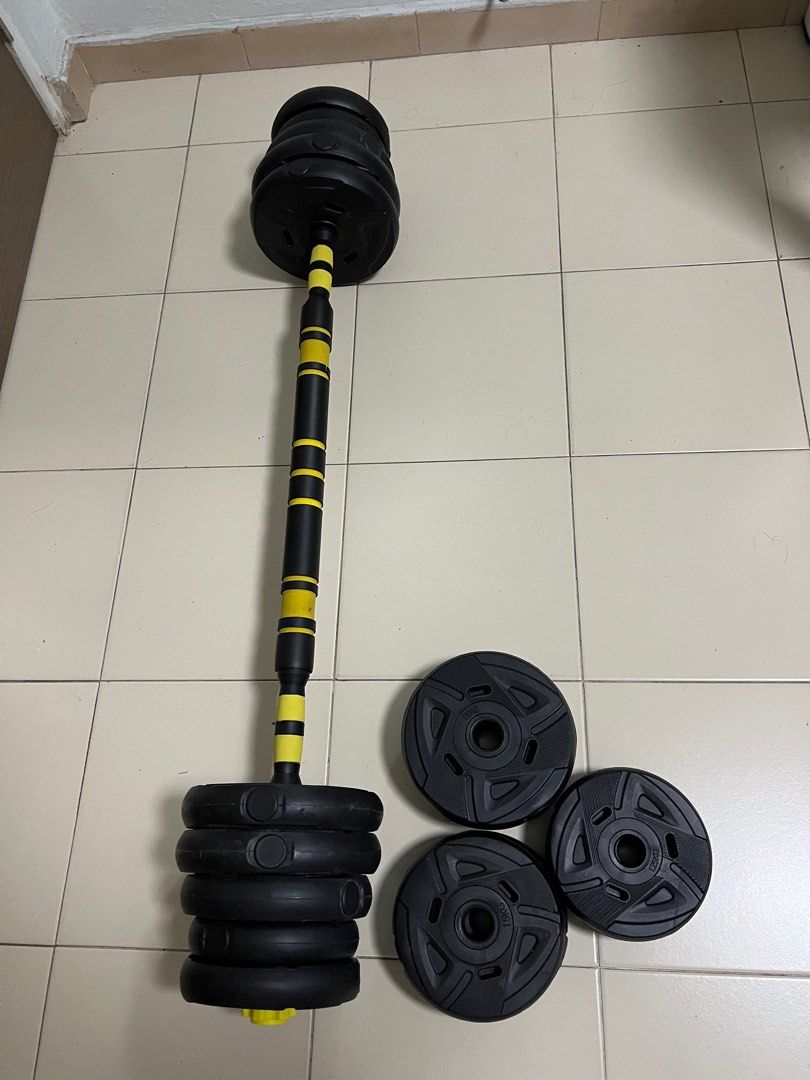 30kg barbell it can change into dumbbell too, Sports Equipment ...