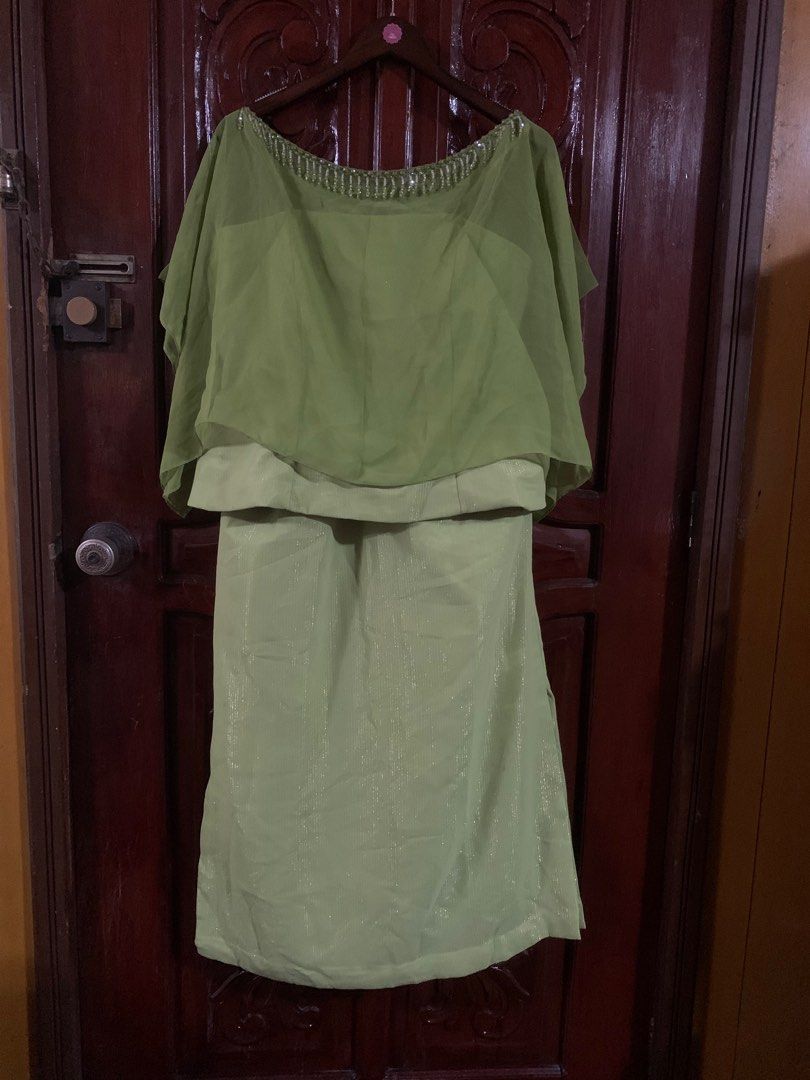 3-piece Filipiniana Wear (green), Women's Fashion, Dresses & Sets ...