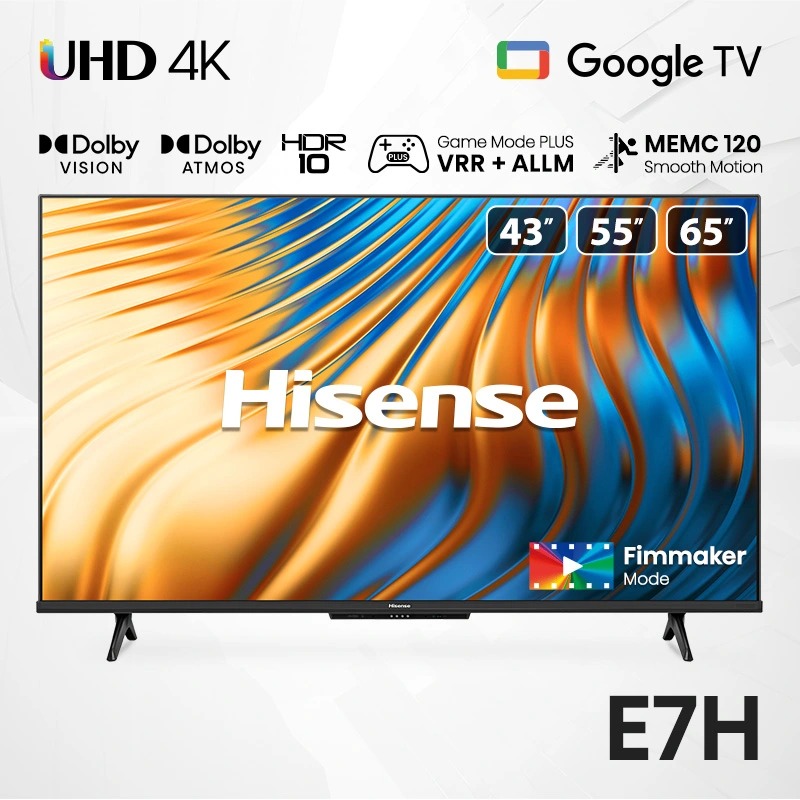 4K 55 INCH TV HISENSE 2023 Edition | E7H 4K UHD Google TV | Instalment or Full Payment Available ...