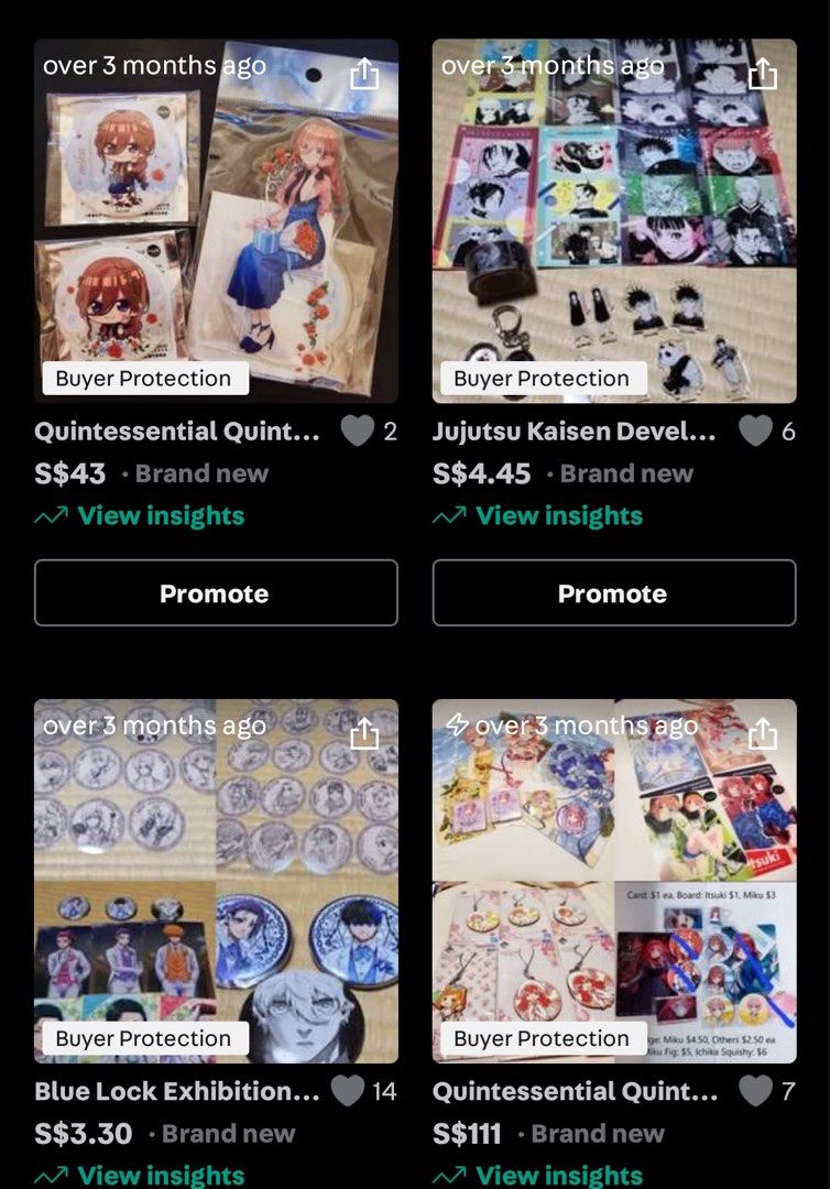 50% OFF ALL LISTINGS ANIME JUJUTSU KAISEN HAIKYUU DEMON SLAYER KUJI ...