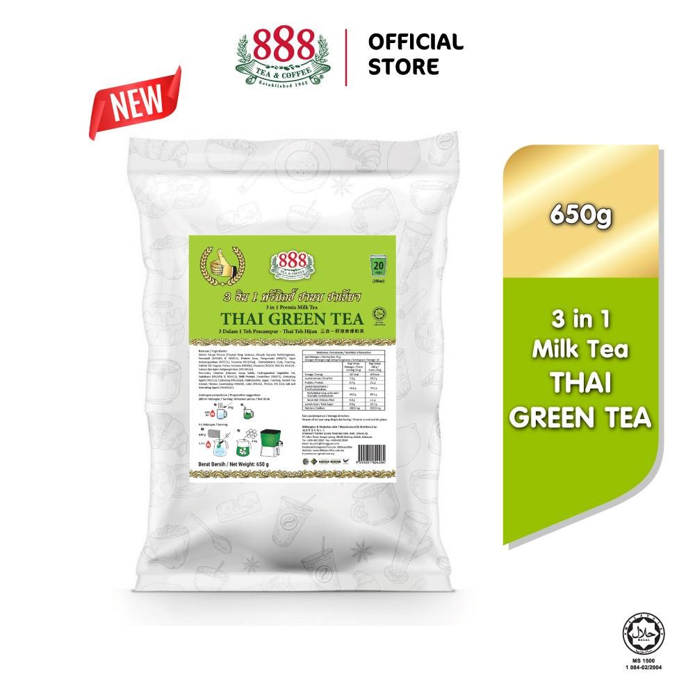 888 Instant THAI Green Tea HORECA pack (650g), Food & Drinks, Packaged ...
