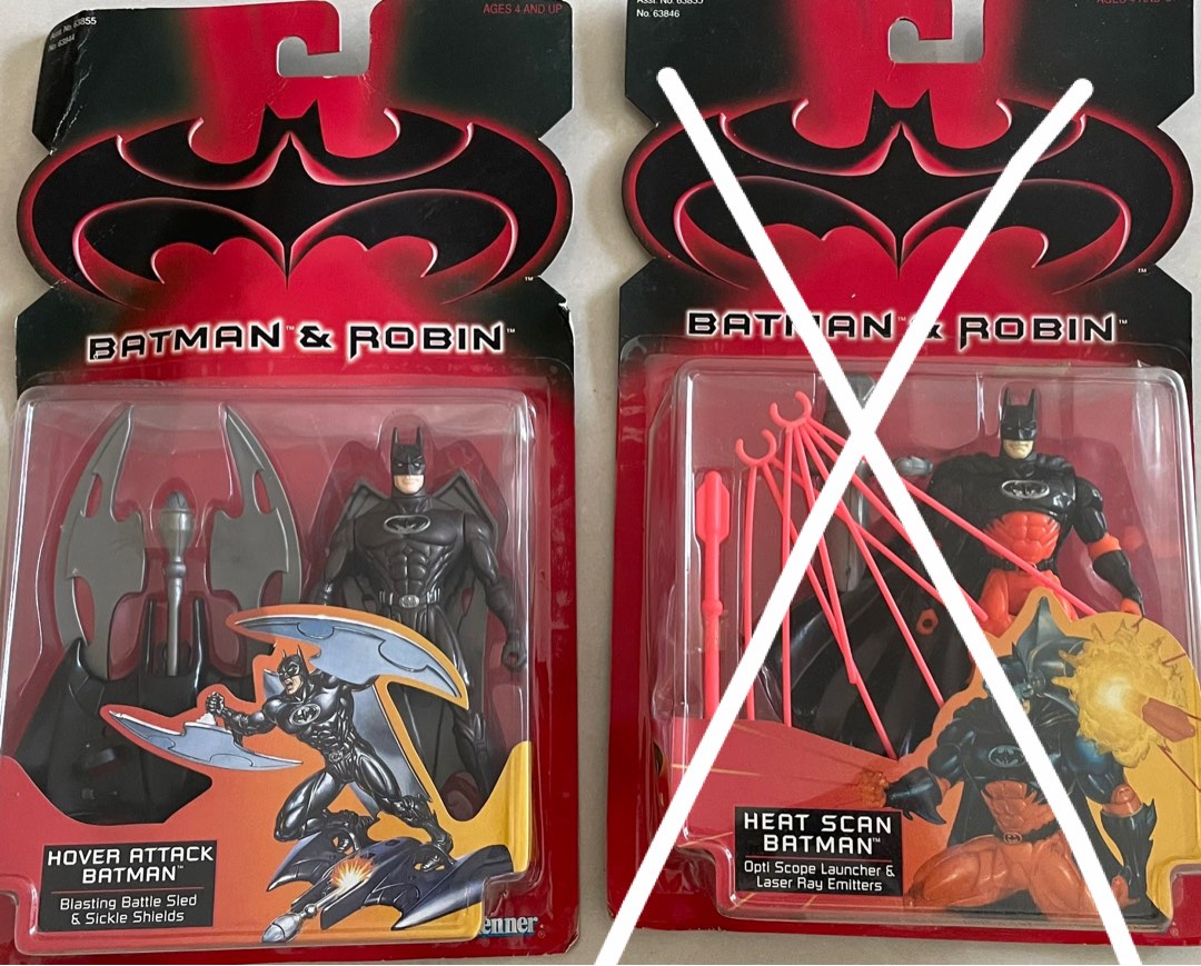 Original Kenner Batman & Robin Action Figures, Hover Attack Batman only ...