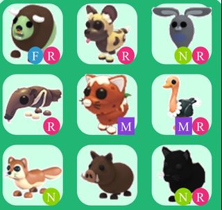 Adopt me pets (Old pets), Video Gaming, Gaming Accessories, In-Game ...