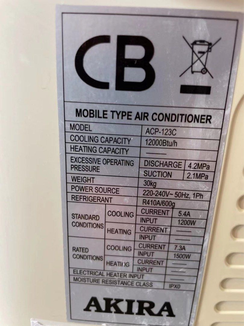 Akira Portable Aircon, TV & Home Appliances, Air Conditioners & Heating ...