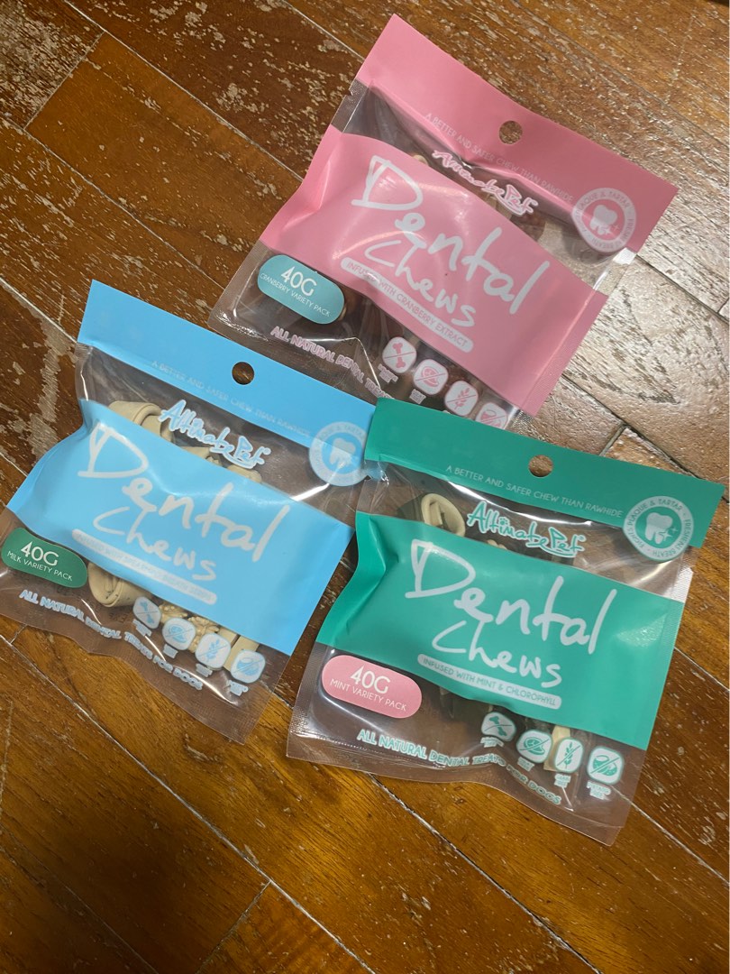 Altimate pet dental chews dog treats, Pet Supplies, Health & Grooming on Carousell