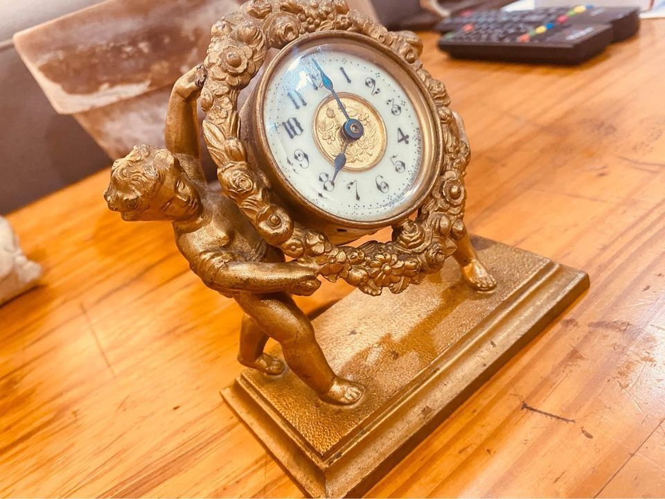 Ansonia Clock, small, wind up but not working, Furniture & Home Living ...