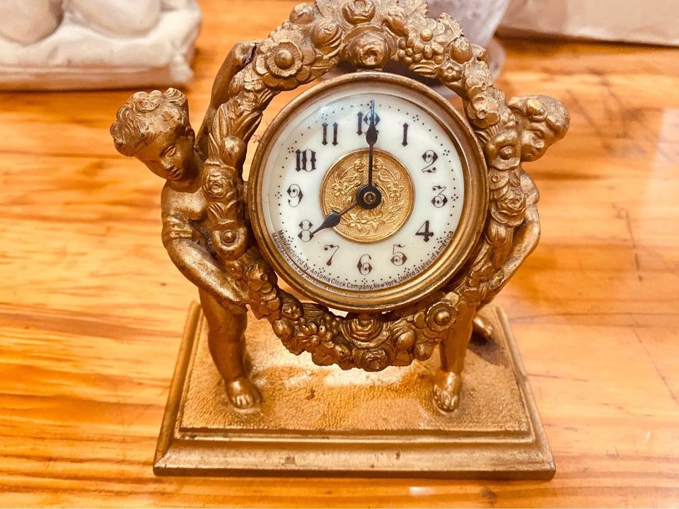 Ansonia Clock, small, wind up but not working, Furniture & Home Living ...