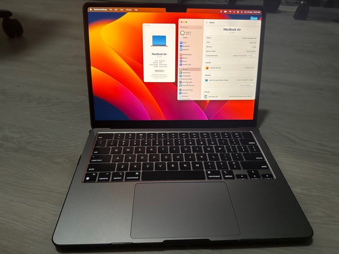 10-cr GPU Apple 13.6 inch MacBook Air 2022 (M2) , Computers & Tech, Laptops & Notebooks on Carousell