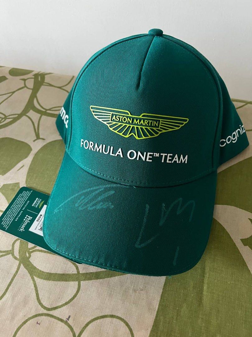 Aston Martin F1 Autographed Cap (Alonso and Stroll), Men's Fashion, Watches & Accessories, Caps ...