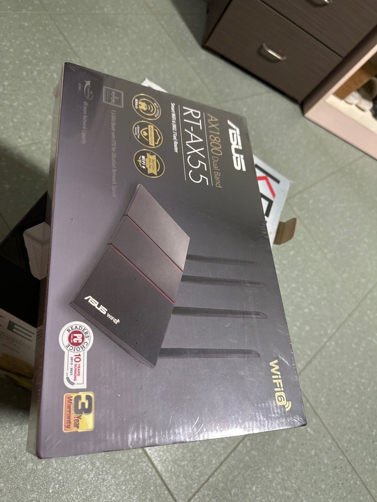 Asus AX1800 dual band RT-AX55 smart wifi 6 Router, Computers & Tech ...