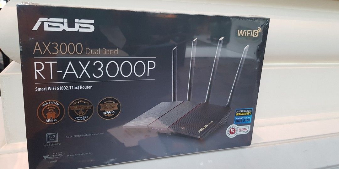 Asus RT AX3000P dual band Router - Wifi6, Computers & Tech, Parts ...