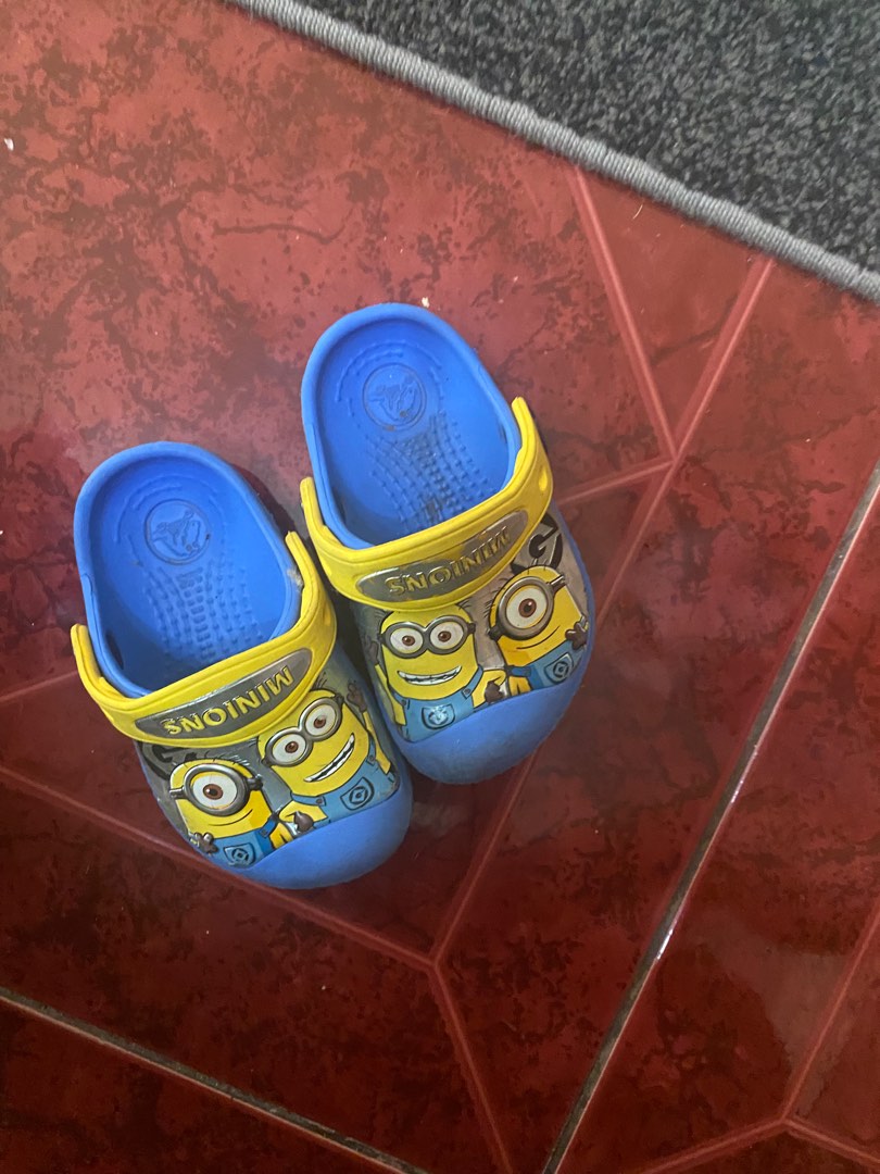 Authentic Minions crocs c4, Babies & Kids, Babies & Kids Fashion on ...