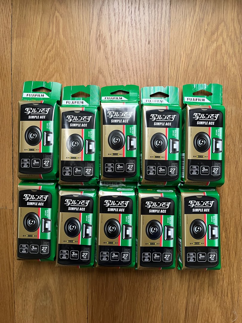 AUTHENTIC ON-HAND Fujifilm Simple Ace 35mm ISO 400 Disposable Camera ...