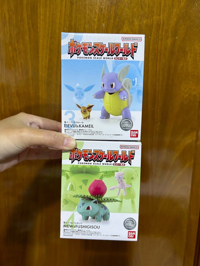 Authentic Pokemon Scale World figure figurine set Eevee Wartortle Mew ...