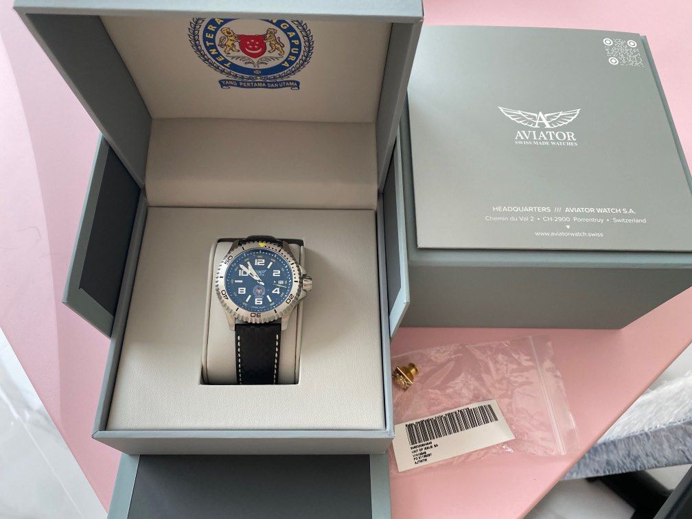 Aviator Swiss Watch SAF, Luxury, Watches on Carousell