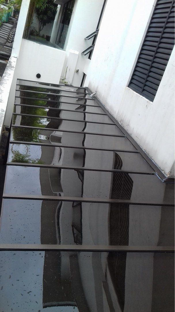 awning Polycarbonate roofing Aluminium composite panel roofing Metal ...