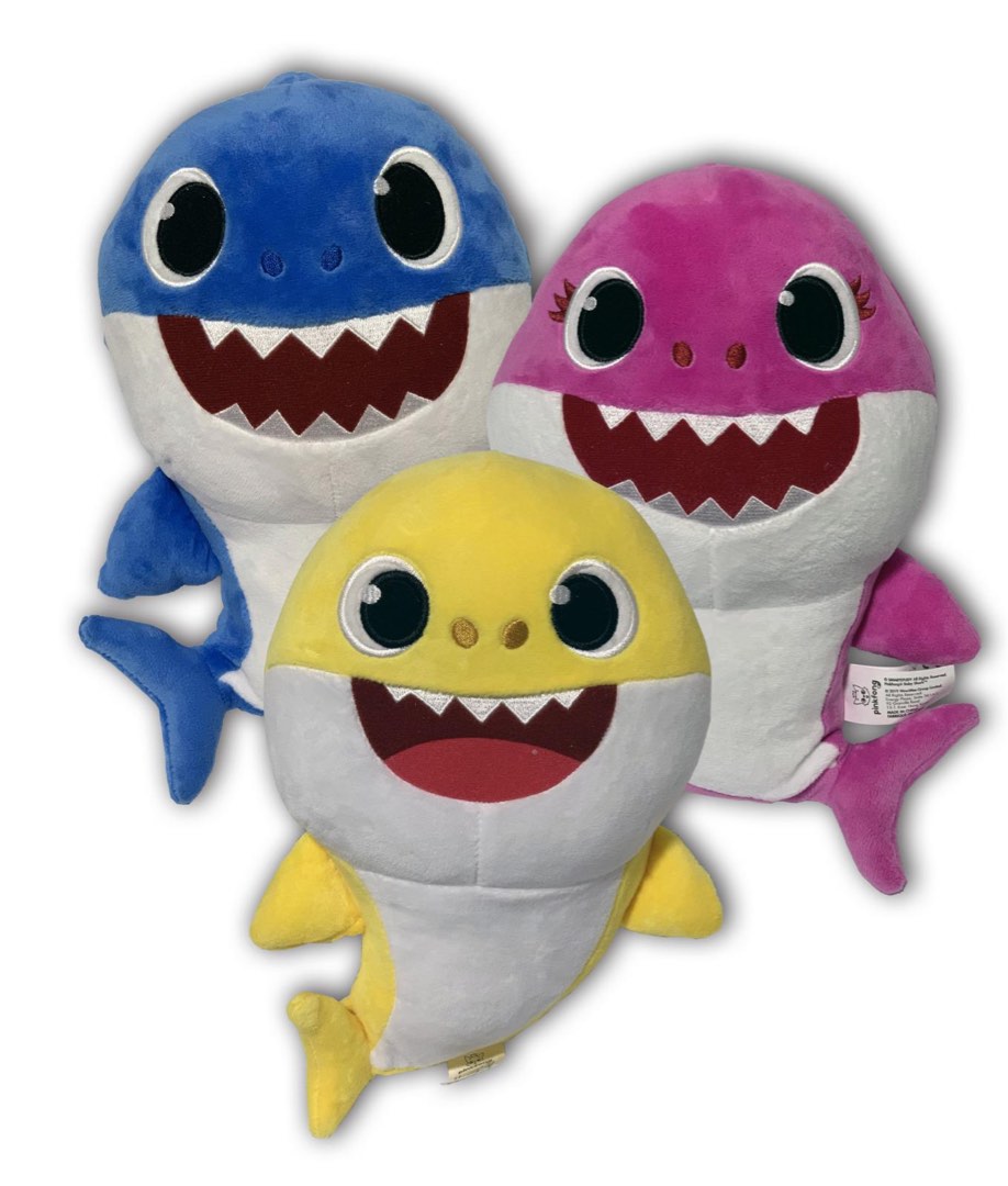 Baby Shark Mummy Shark Daddy Shark Puppet Plushies Soft Toys Stuffed ...