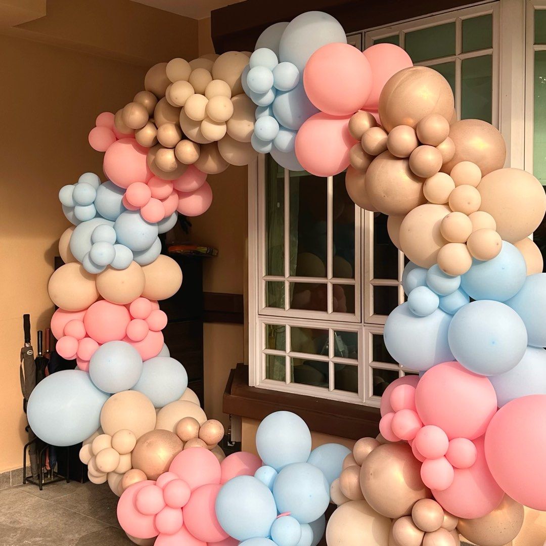 Balloon Arc for birthday party / baby shower / 100 days / full month ...