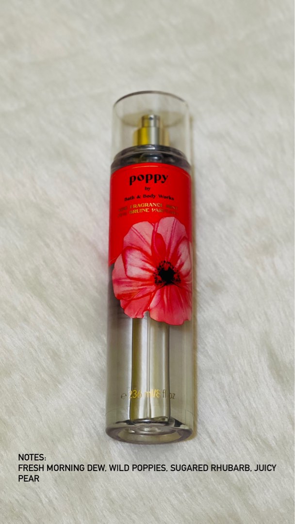 Bath & Body Works Mist, Poppy, Beauty & Personal Care, Fragrance ...