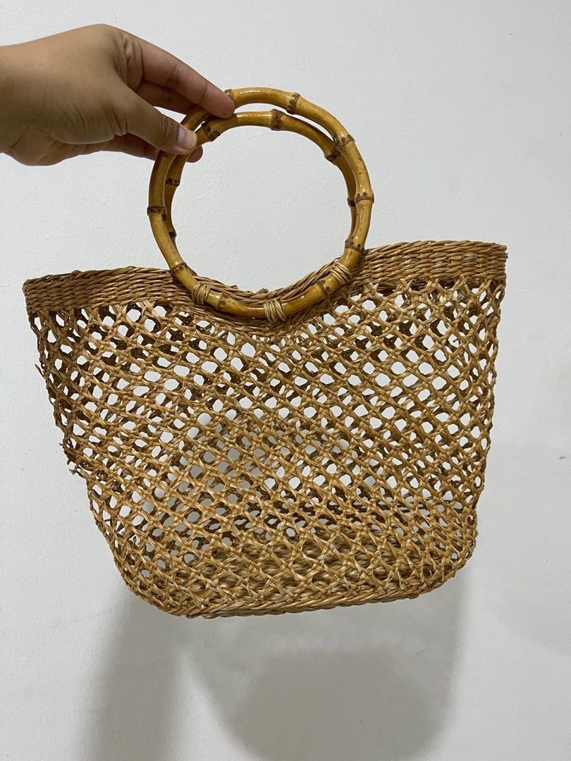 beg rotan, Women's Fashion, Bags & Wallets, Beach Bags on Carousell