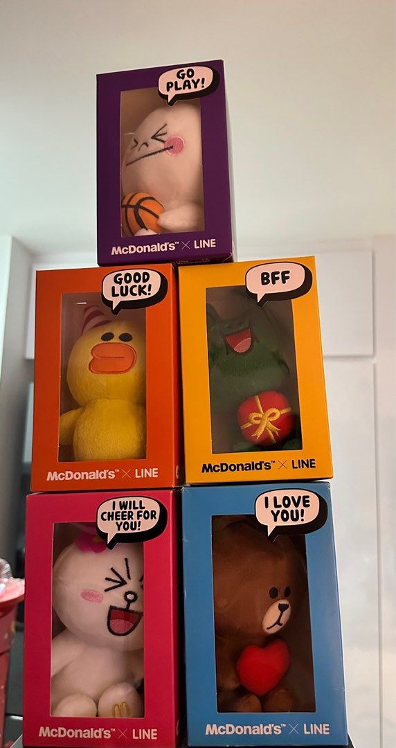 BNIB MCD x LINE FRIENDS, Hobbies & Toys, Memorabilia & Collectibles ...