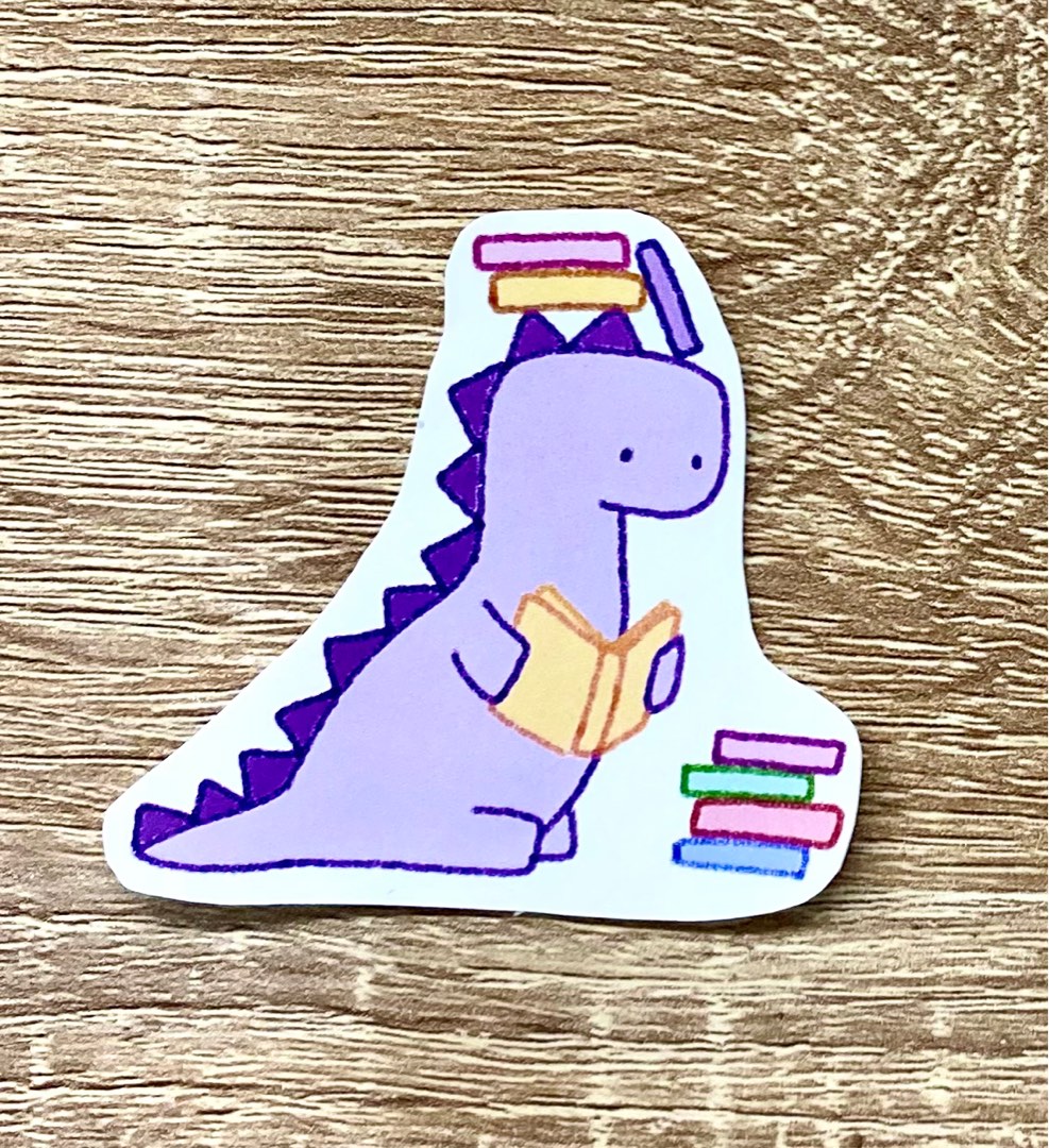 Book Dino Sticker, Hobbies & Toys, Stationery & Craft, Handmade Craft ...